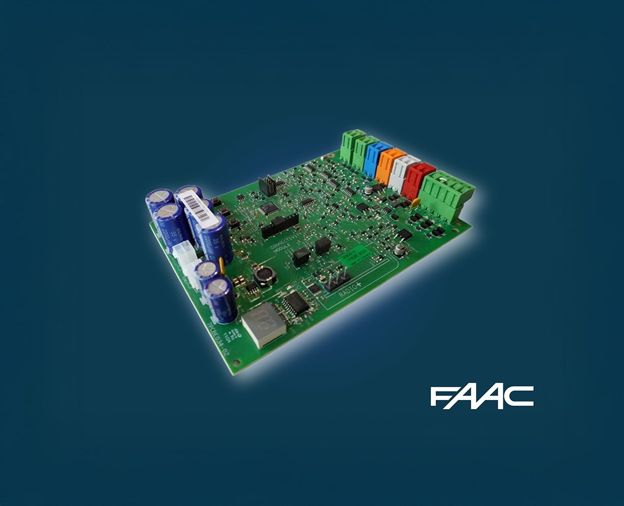 E034: la nouvelle carte électronique FAAC pour portails battants 24V